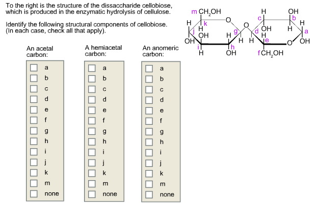 Solved To the right is the structure of the disaccharide | Chegg.com