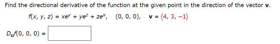 Solved Find the directional derivative of the function at | Chegg.com