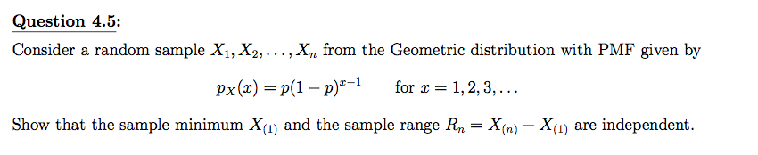 Solved Consider a random sample X1, X2,..., Xn from the | Chegg.com