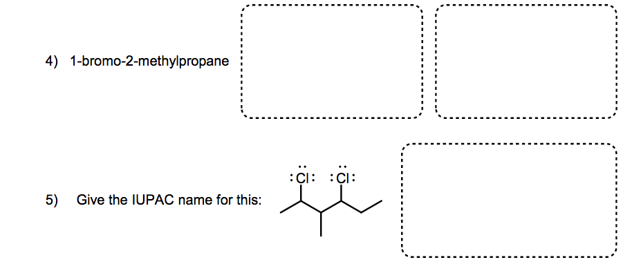 Solved For 1-4, draw a Lewis and a line-angle structure for | Chegg.com