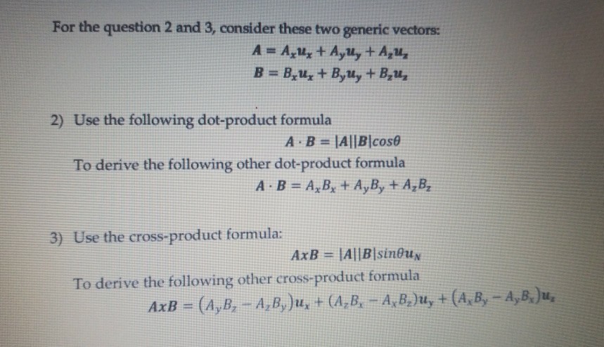 Solved For the question 2 and 3, consider these two generic | Chegg.com
