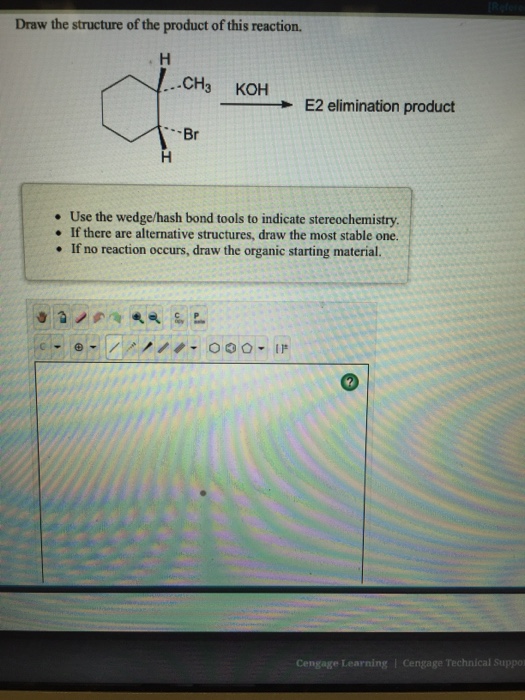 Solved Draw The Structure Of The Product Of This Reaction