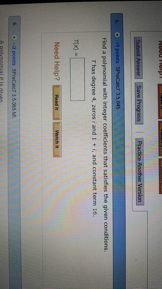 Solved Submit Answer Save Progress Practice Another Version | Chegg.com