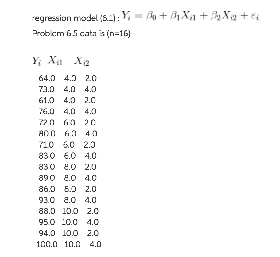 Solved Refer to Brand preference Problem 6.5. a. Obtain the | Chegg.com