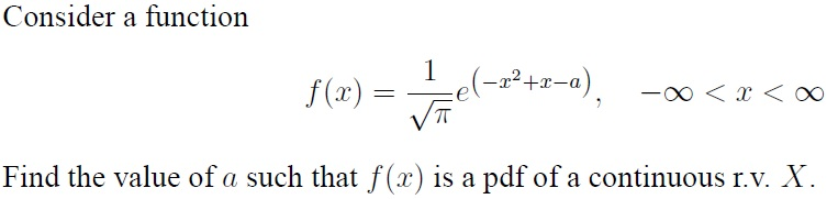Solved Consider a function Find the value of a such that | Chegg.com