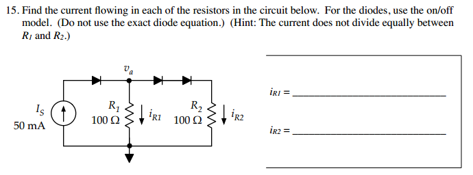 Solved Find the current flowing in each of the resistors in | Chegg.com