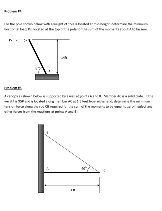 Solved Engineering Statics Solve | Chegg.com
