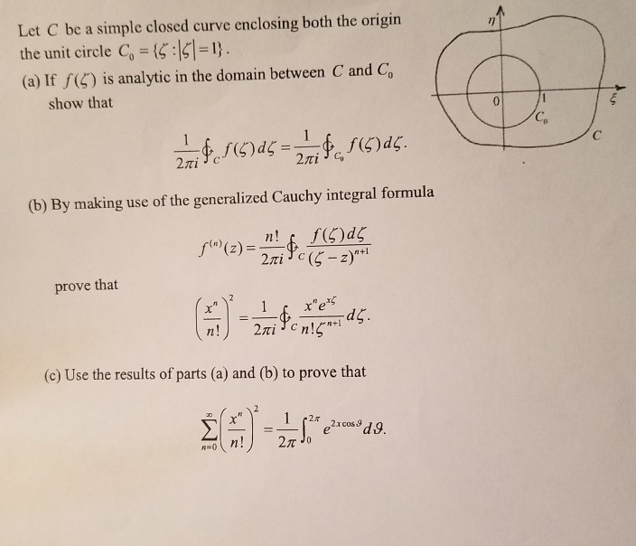 Solved Let C be a simple closed curve enclosing both the | Chegg.com