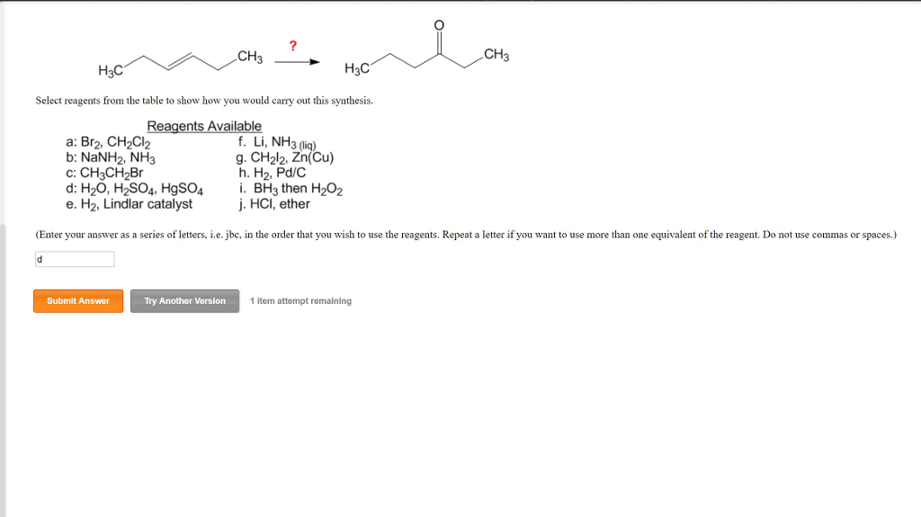 Solved CH3H3C CH3 Select reagents from the table to show how | Chegg.com