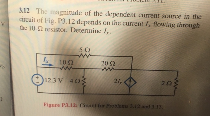 Solved The magnitude of the dependent current source in the | Chegg.com