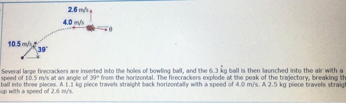 Solved Several large firecrackers are Inserted into the | Chegg.com