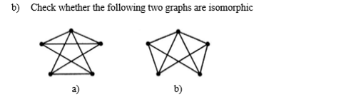 Solved Check whether the following two graphs are isomorphic | Chegg.com