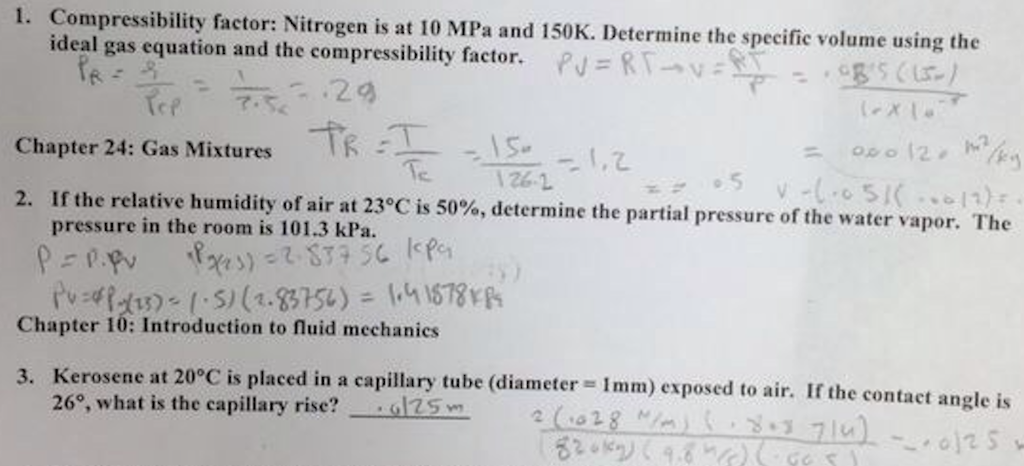 Solved Compressibility factor: Nitrogen is at 10 MPa and | Chegg.com