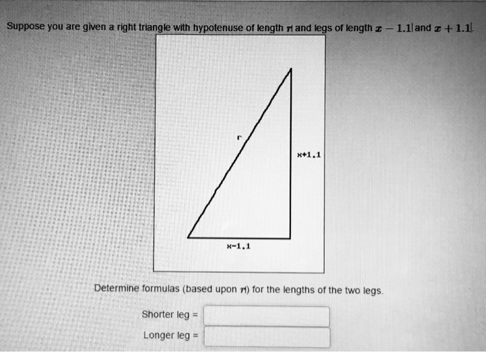 Solved Suppose you are given a right triangle with | Chegg.com