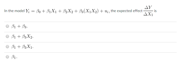 Solved In the model Y_i = beta_0 + beta_1 X_1 + beta_2 X_2 + | Chegg.com