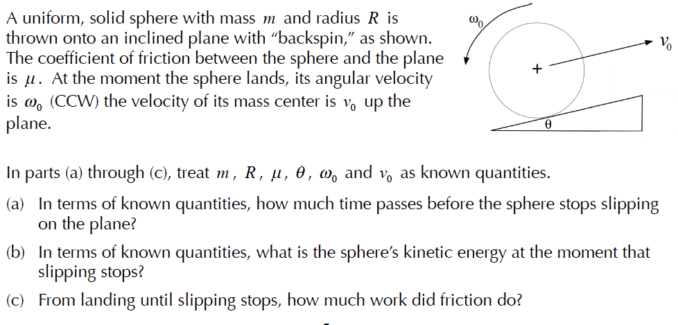 Solved I've tried a linear and angular momentum equation for | Chegg.com