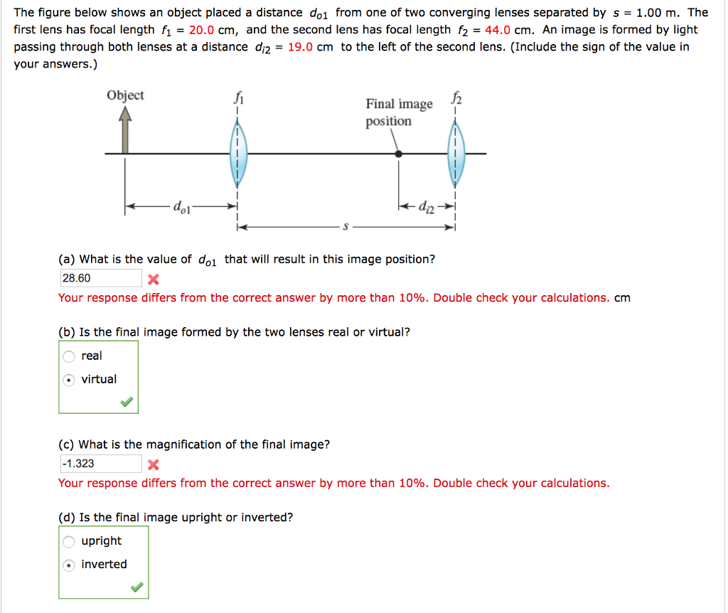Solved The figure below shows an object placed a distance | Chegg.com