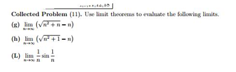Solved Use limit theorems to evaluate the following limits. | Chegg.com