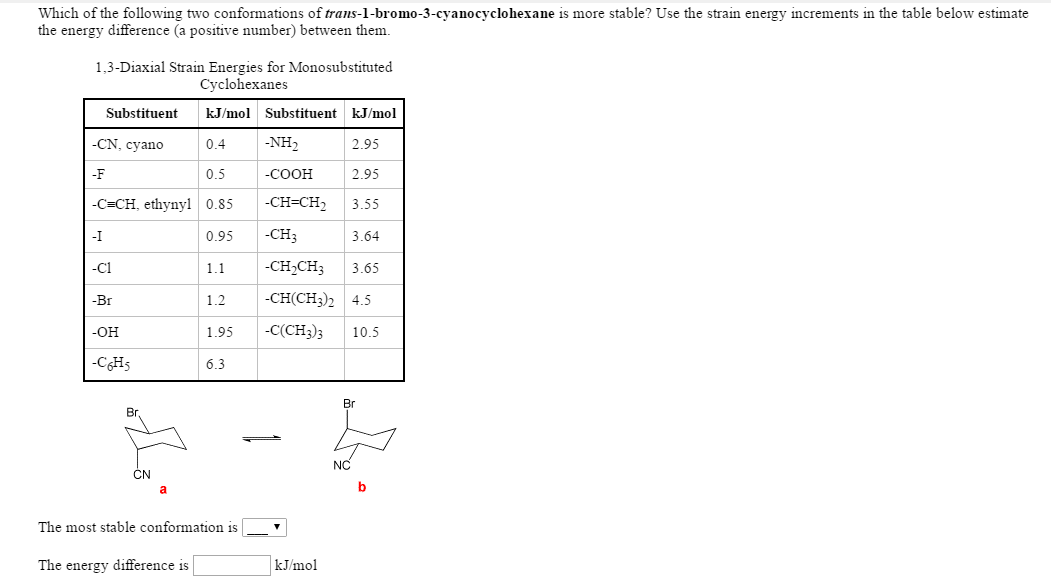 Solved Which of the following two conformations of | Chegg.com