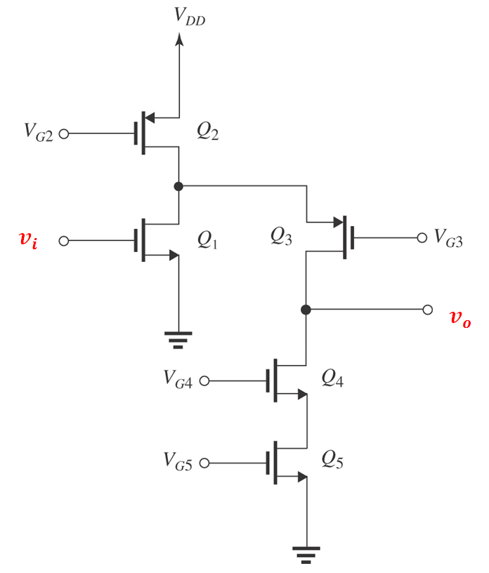 Consider the folded cascade amplifier shown in the | Chegg.com
