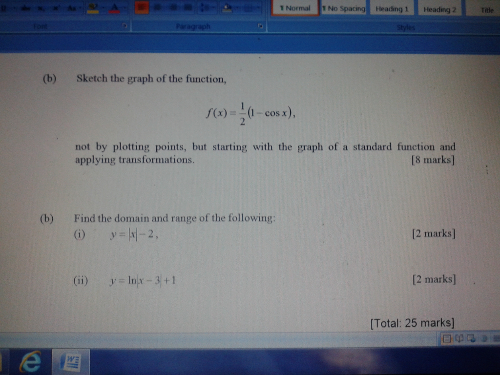 Solved Sketch the graph of the function, f(x) = 1/2 (1-cos | Chegg.com