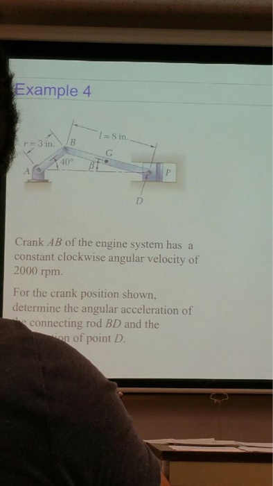 Solved Crank AB of the engine system has a constant | Chegg.com