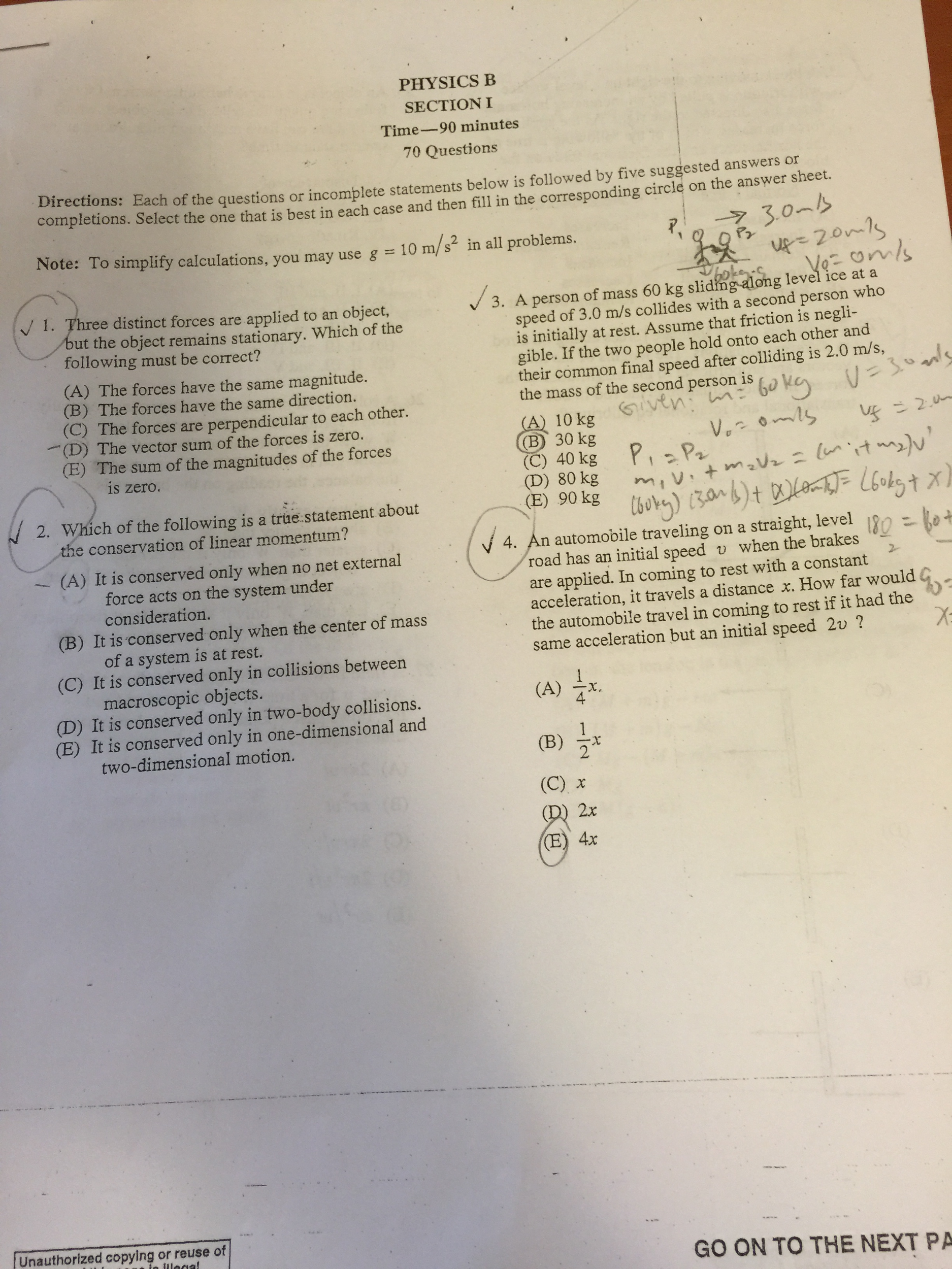 Solved Directions: Each of the questions or incomplete | Chegg.com