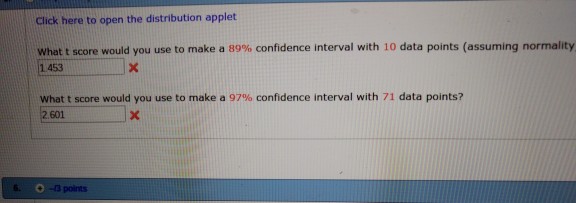 Solved Click here to open the distribution applet what t | Chegg.com