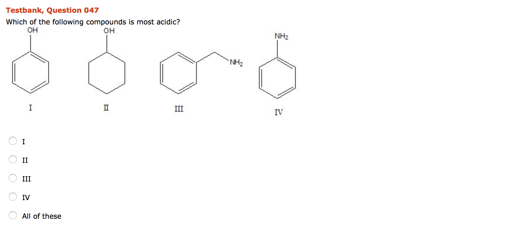 Solved Which of the following compounds is most acidic? I | Chegg.com