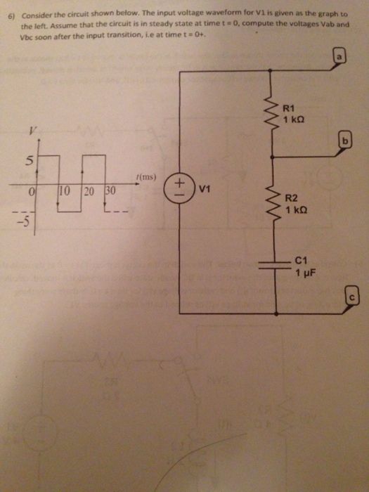 Solved 6 Consider The Circuit Shown Below The Input 