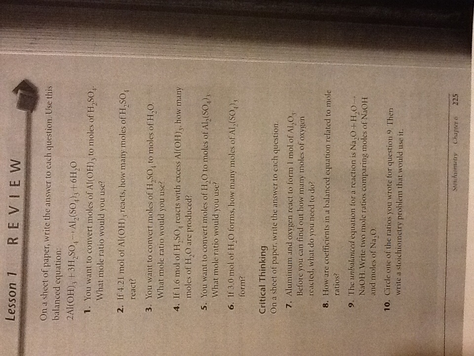 Solved On a sheet of paper, write the answer to each | Chegg.com