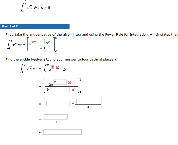 Solved First, take the antiderivative of the given integrand | Chegg.com