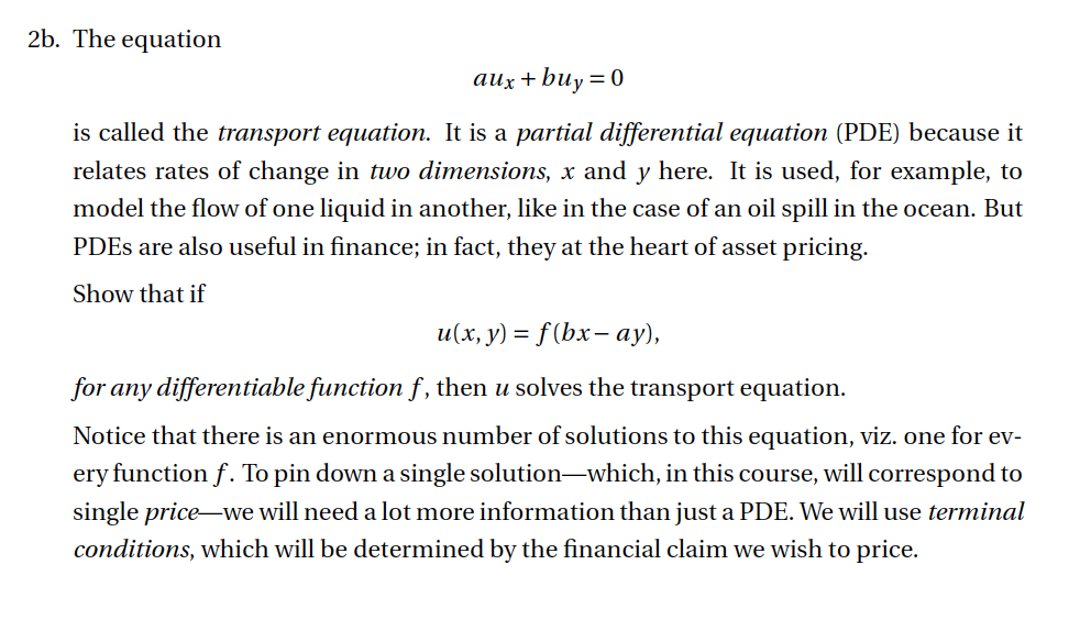 Solved The partial derivatives of a bivariate function u : | Chegg.com