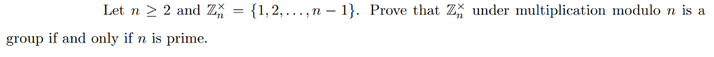 Solved Let n greaterthanorequalto 2 and Z^x_n = {1, 2, ..., | Chegg.com