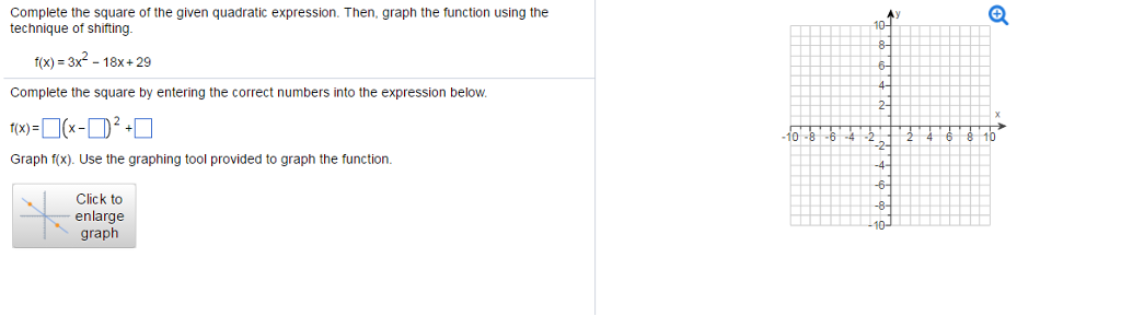 Solved Complete the square of the given quadratic expression | Chegg.com