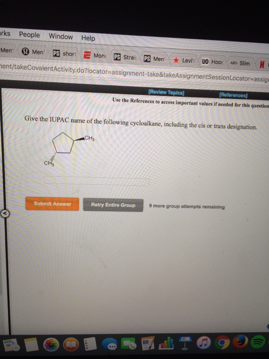 Solved Give the IUPAC name of the following cycloalkene, | Chegg.com