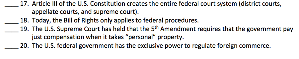 Solved Article III of the U.S. Constitution creates the | Chegg.com