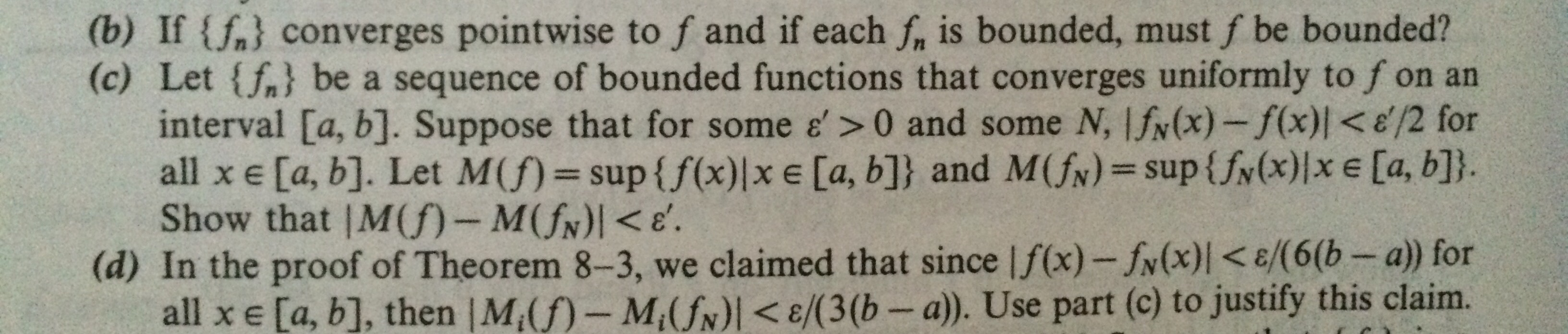 Solved If {fn} converges pointwise to f and if each fn is | Chegg.com