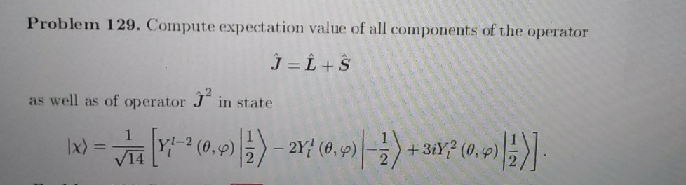 Solved Problem 129 Compute Expectation Value Of All Con