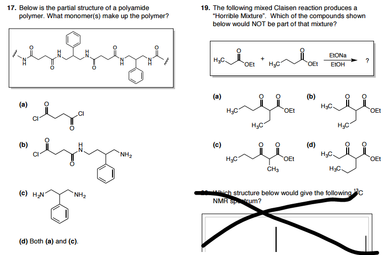 Solved Below is the partial structure of a polyamide | Chegg.com
