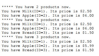 Solved Implement class design: Product and TestProduct | Chegg.com
