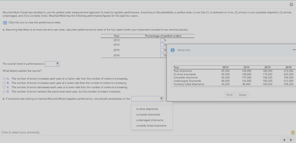 Solved MountainMole Foods has decided to use the perfect | Chegg.com