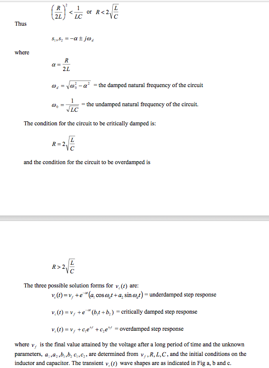 Solved Part II Second Order Circuits: Series RCL circuit | Chegg.com