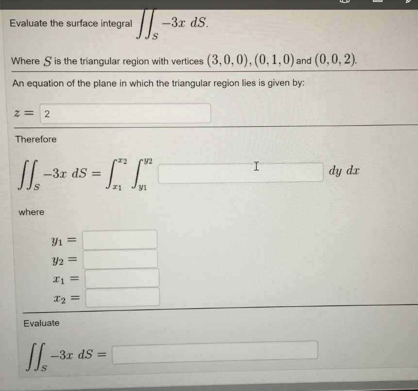 Solved Evaluate the surface integral integrate integrate S | Chegg.com