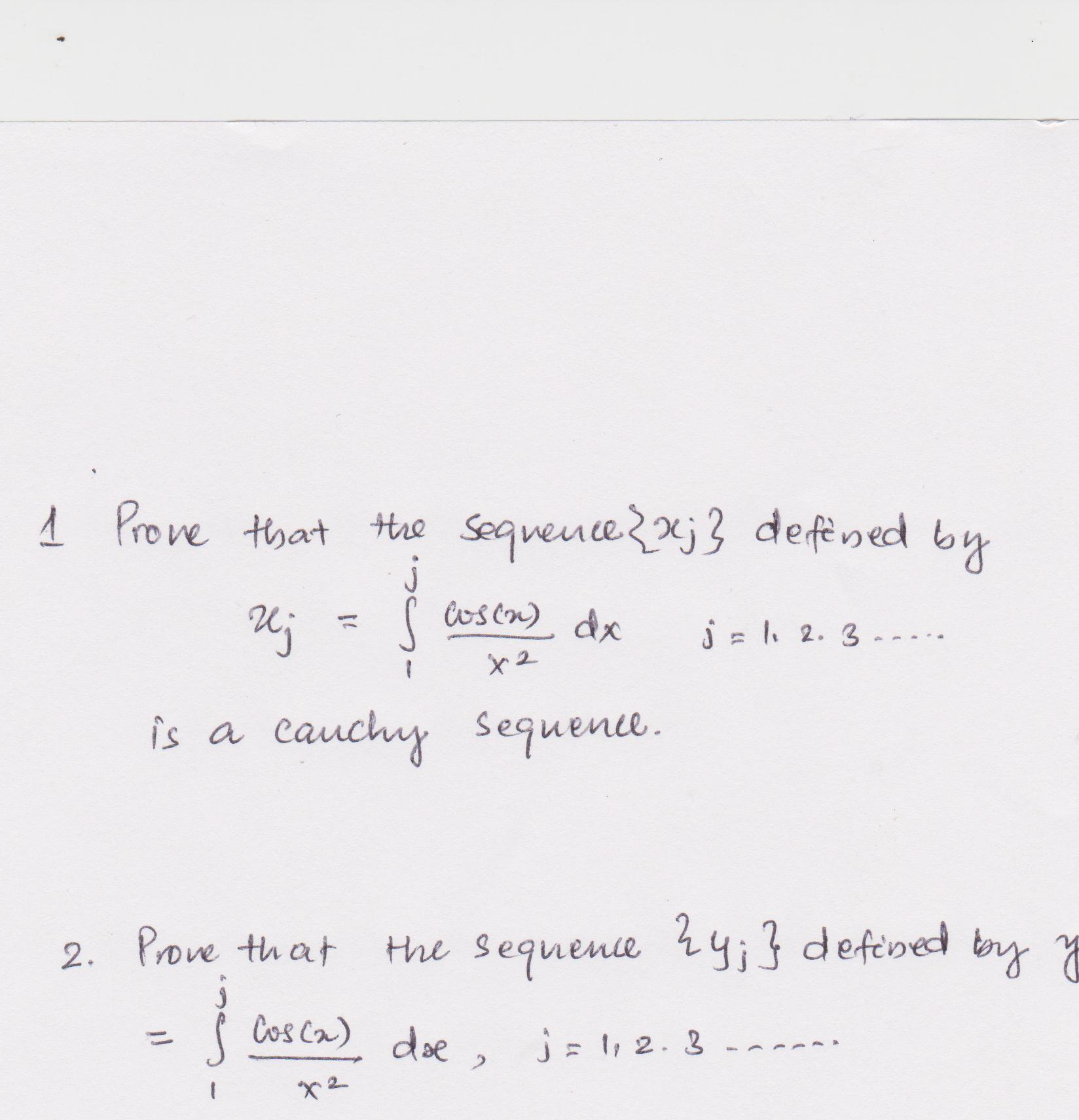 Solved Prove that the sequence {xj} defined by xj = | Chegg.com