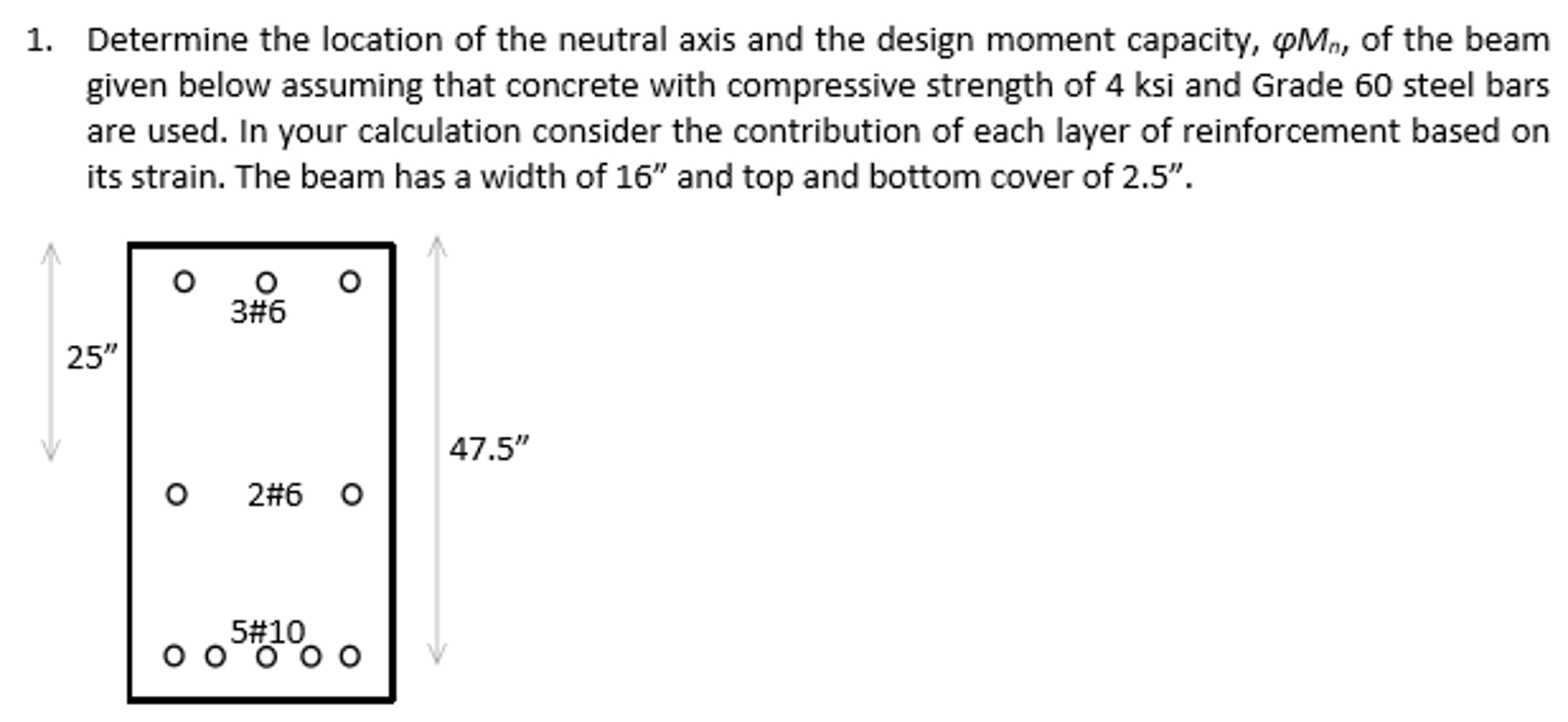 Determine the location of the neutral axis and the | Chegg.com