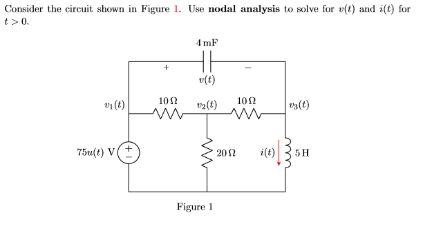 Solved Consider the circuit shown in Figure 1. Use nodal | Chegg.com