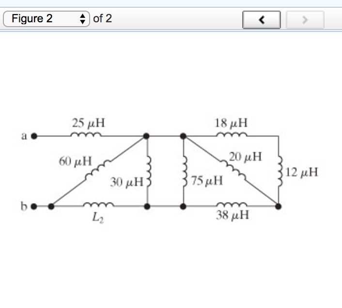 Solved Figure 1 of 2 12 mH 24 mH10 mH 20 mH 15 mH L1 30 mH 8 | Chegg.com