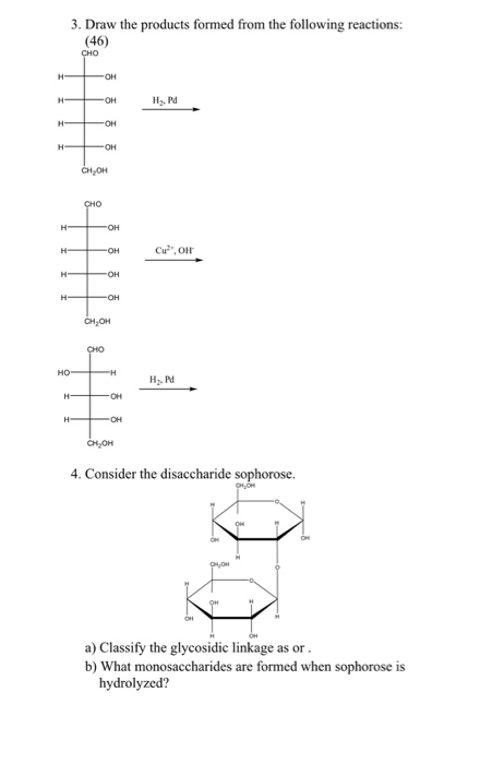 Solved Draw the products formed from the following | Chegg.com