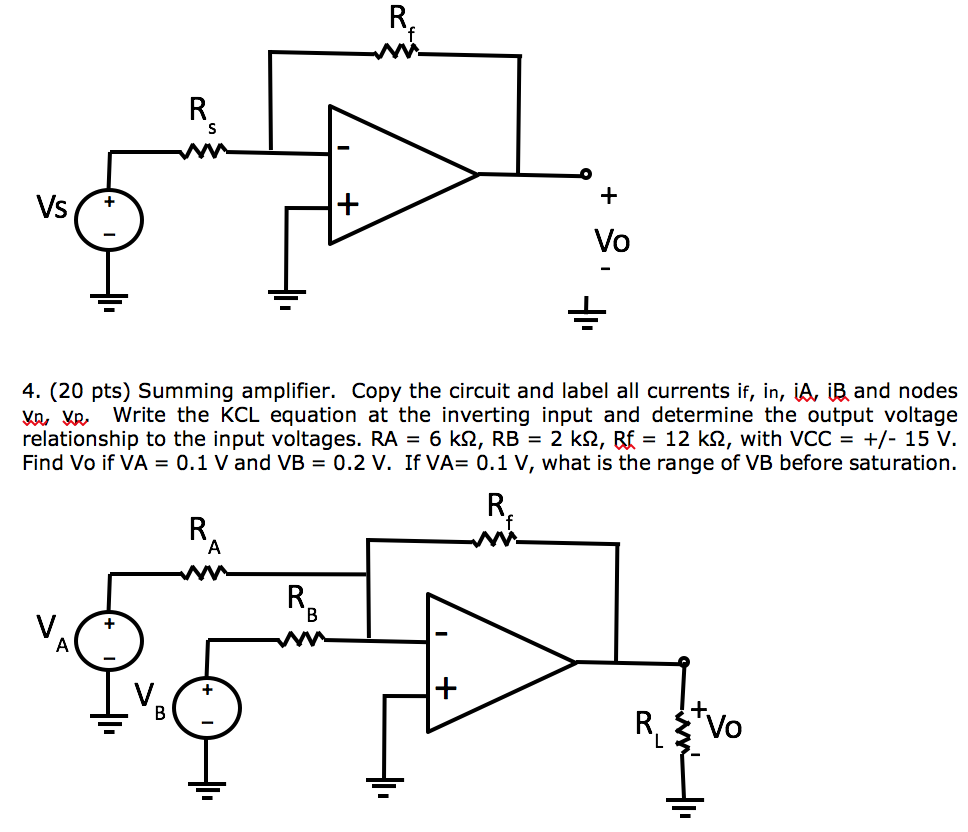 Solved 3. (15 pts) Inverting amplifier circuit. a. Copy the | Chegg.com Solved 3. (15 pts) Inverting amplifier circuit. a. Copy the | Chegg.com